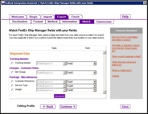 Product Setup > FedEx Ship Manager Setup